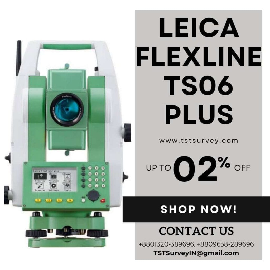 Leica FlexLine TS06 Plus Total Station - TST Survey Instruments