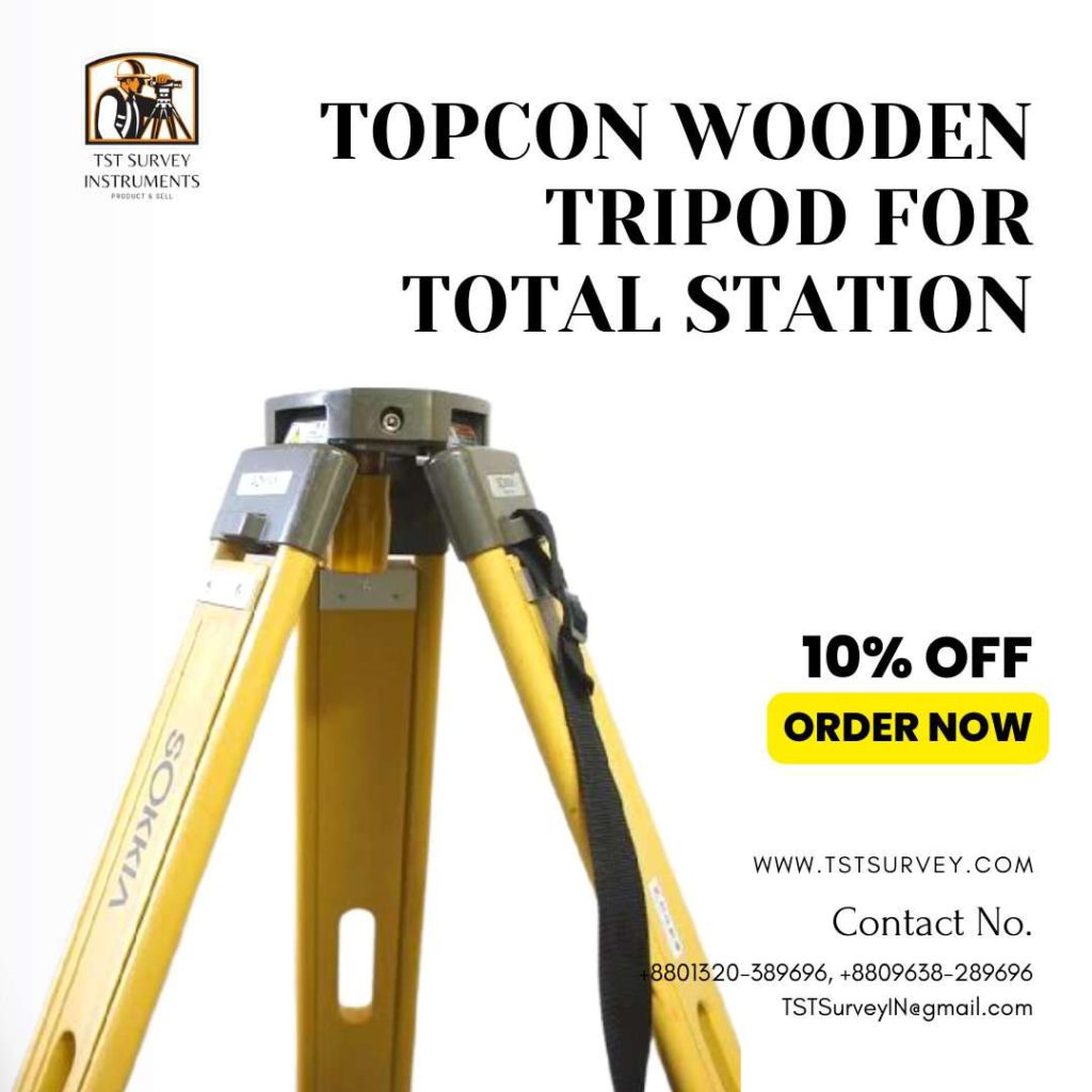 Sokkia Topcon Standard Wooden Tripod - TST Survey Instruments