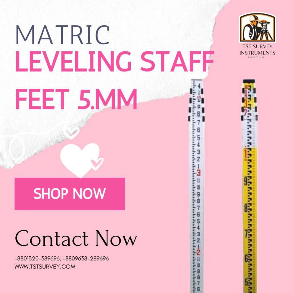 Levelling Staff Feet Matric 5.MM - TST Survey Instruments