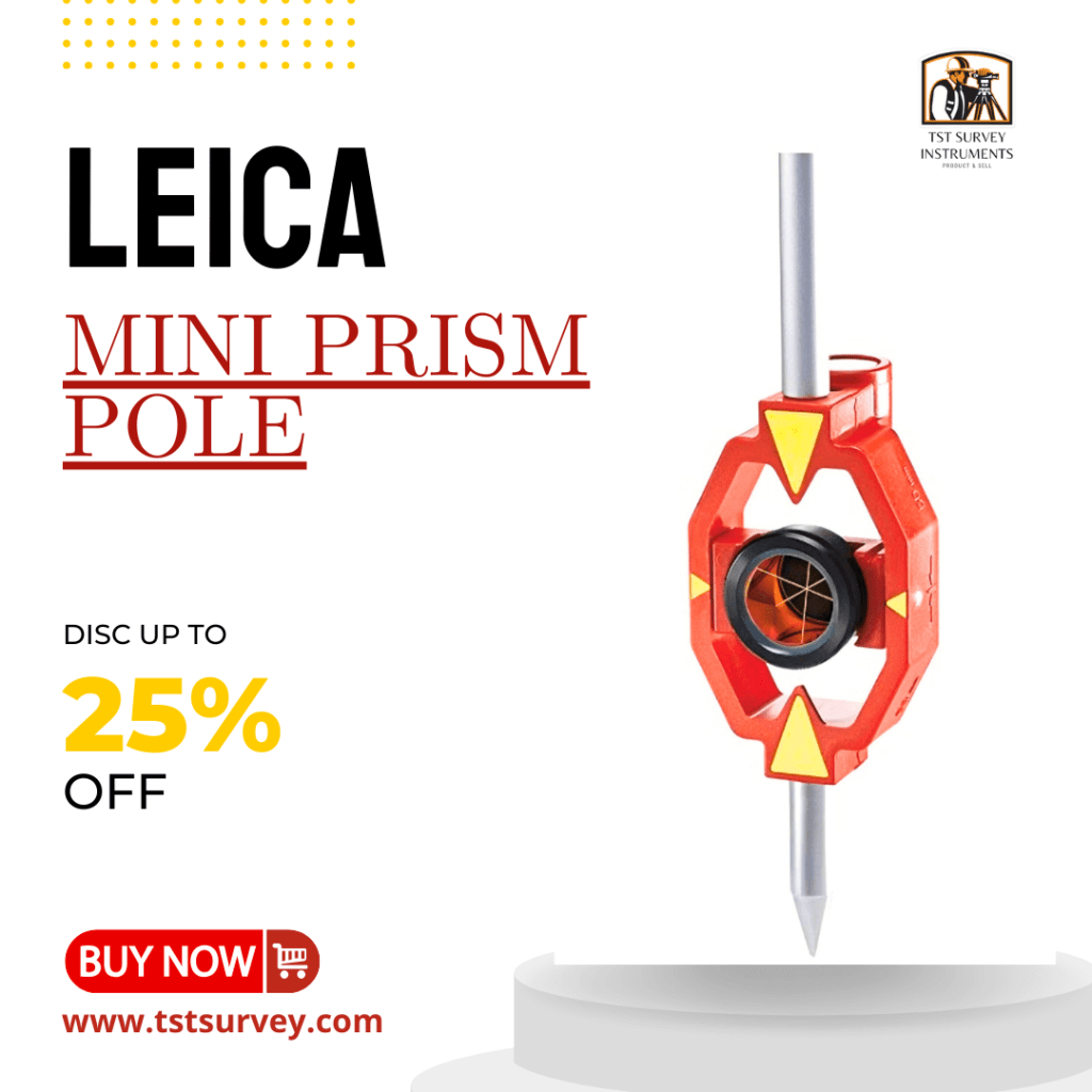 GMP111 Leica Mini Prism Pole - TST Survey Instruments